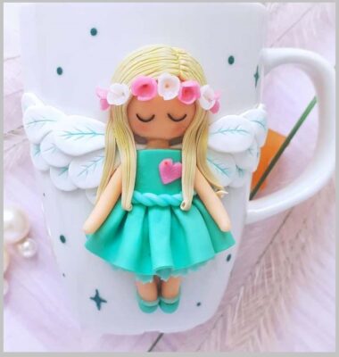Polymer clay angels ideas | 55 photo DIY