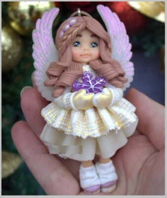 Polymer clay angels ideas | 55 photo DIY