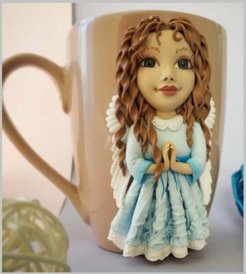 Polymer clay angels ideas | 55 photo DIY