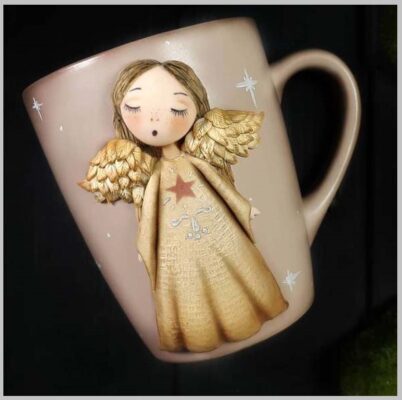 Polymer clay angels ideas | 55 photo DIY