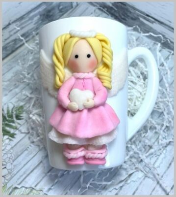 Polymer clay angels ideas | 55 photo DIY