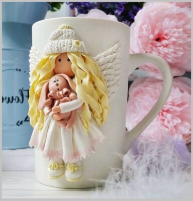 Polymer clay angels ideas | 55 photo DIY