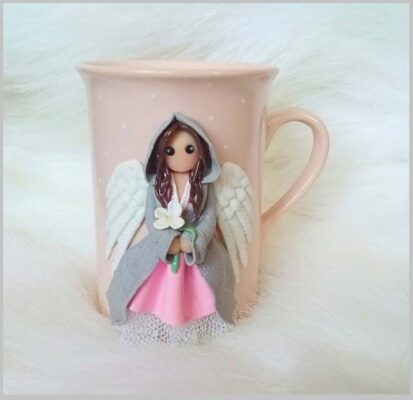 Polymer clay angels ideas | 55 photo DIY