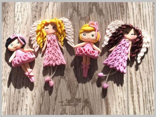 Polymer clay angels ideas | 55 photo DIY