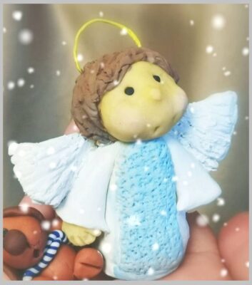 Polymer clay angels ideas | 55 photo DIY