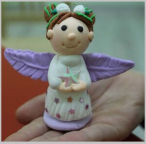 Polymer clay angels ideas | 55 photo DIY