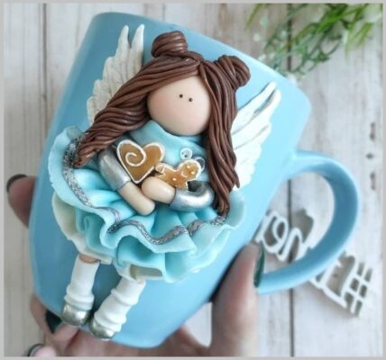 Polymer clay angels ideas | 55 photo DIY