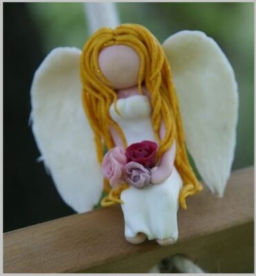 Polymer clay angels ideas | 55 photo DIY