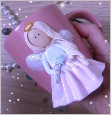 Polymer clay angels ideas | 55 photo DIY