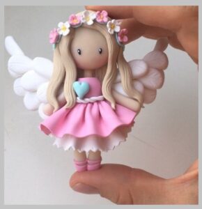 Polymer clay angels ideas | 55 photo DIY