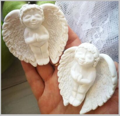 Polymer clay angels ideas | 55 photo DIY