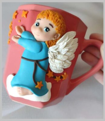 Polymer clay angels ideas | 55 photo DIY
