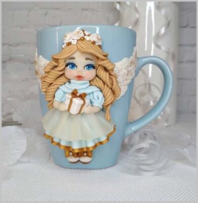 Polymer clay angels ideas | 55 photo DIY